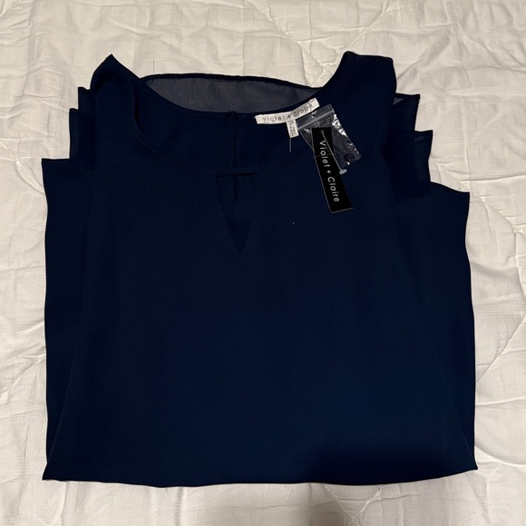 Vince Camuto | Tops | Violet And Claire Midnight Blue Top | Poshmark